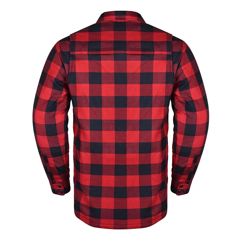 Biker Retro - Armored Checkered Motorcycle Flannel Jacket – ThrottleBeast