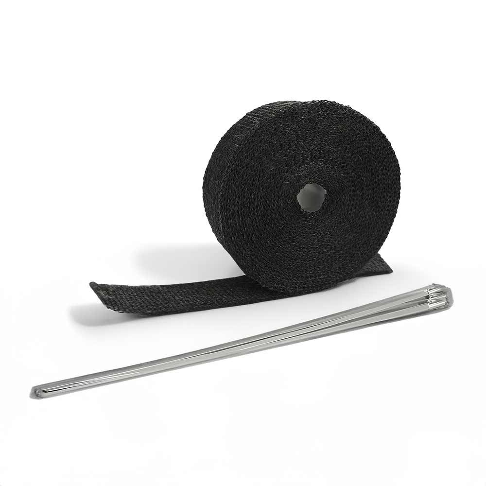 Black Fiberglass Exhaust Wrap Kit for Ultimate Performance – ThrottleBeast